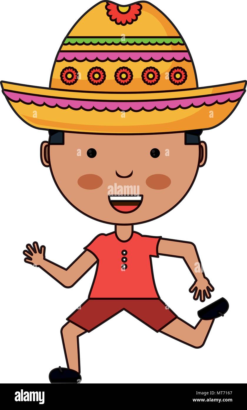 Mexican Boy Stock Vector Images - Alamy