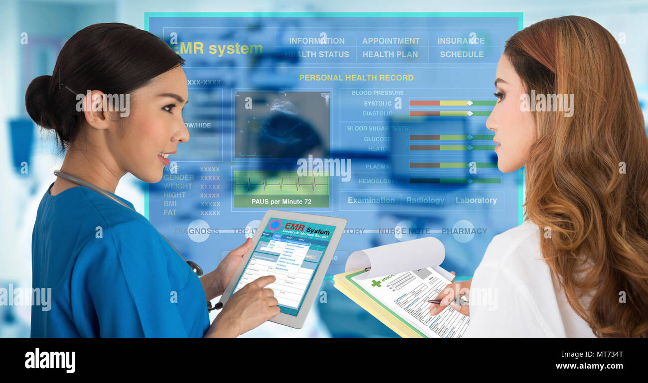 Electronic medical records system hi-res stock photography and images ...