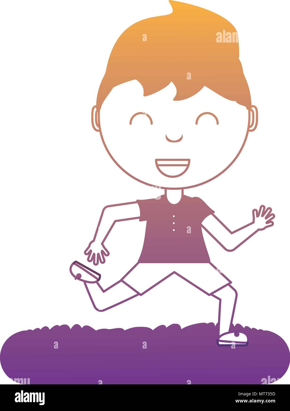 cartoon boy over white background, vector illustration Stock Vector ...