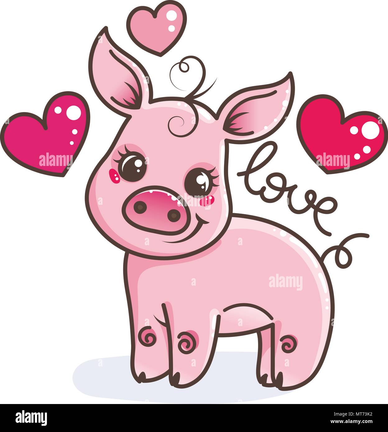 Pig in love hi-res stock photography and images - Alamy