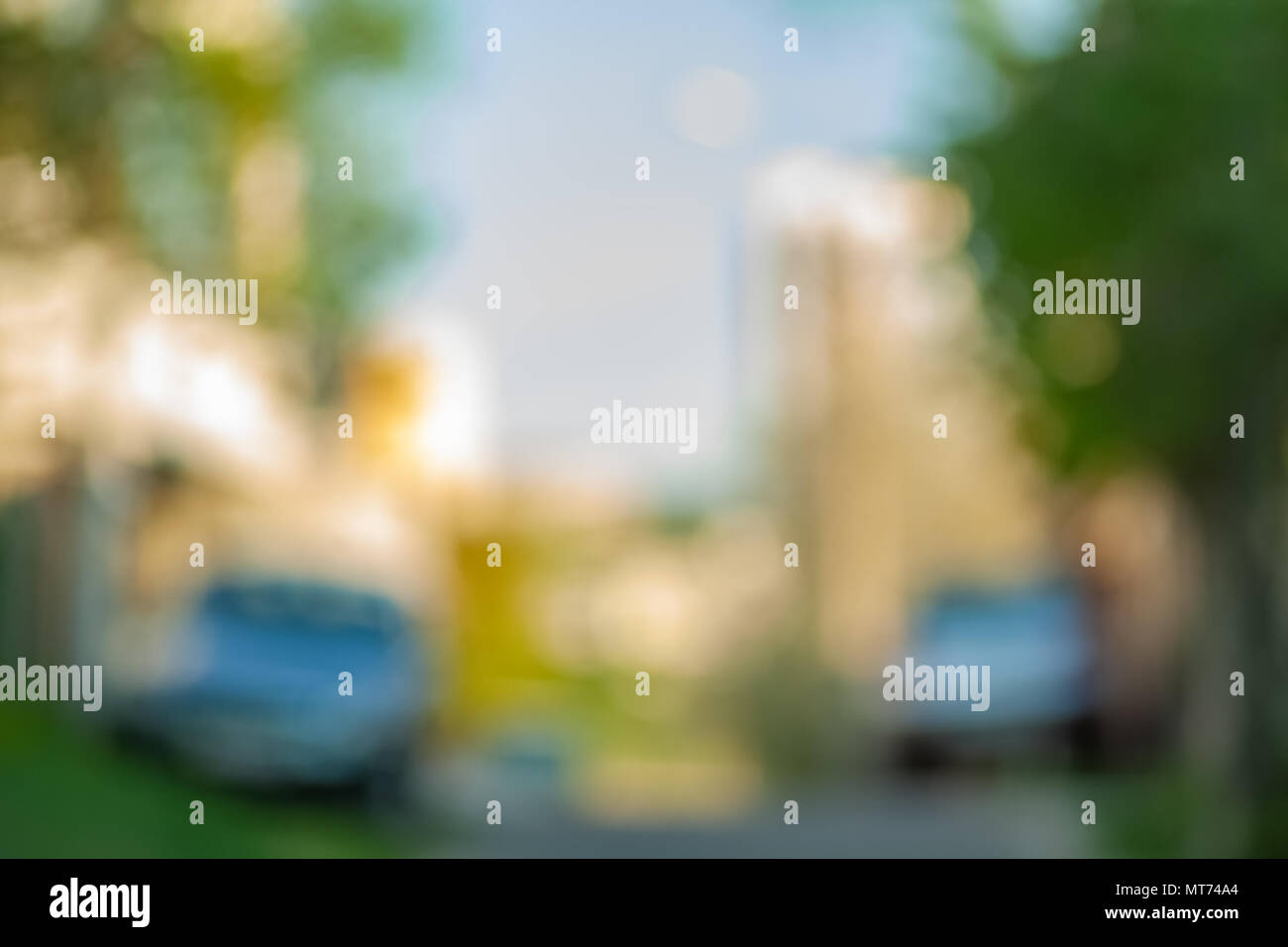 Outdoor background blurry white car hi-res stock photography and images ...