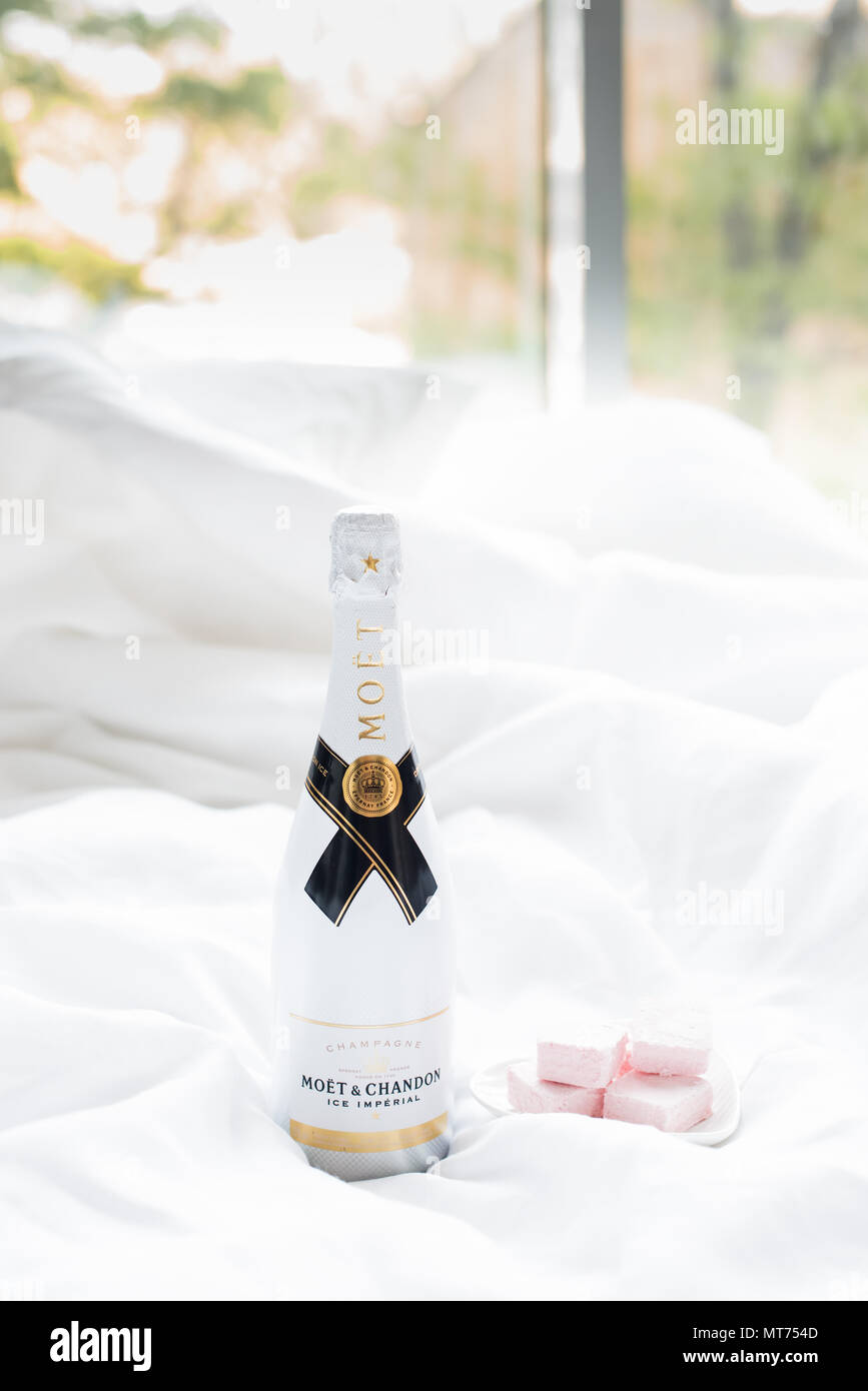 Odessa, Ukraine - May 23, 2018: Moet and Chandon Ice Imperial champagne ...