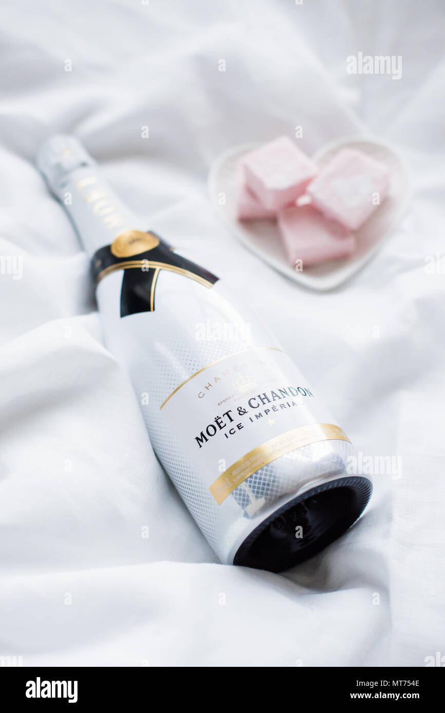 Odessa, Ukraine - May 23, 2018: Moet and Chandon Ice Imperial champagne ...