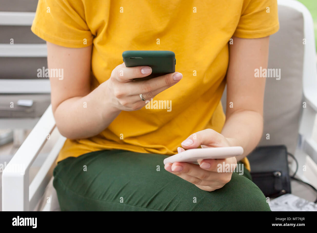 Digital with two hands hi-res stock photography and images - Alamy