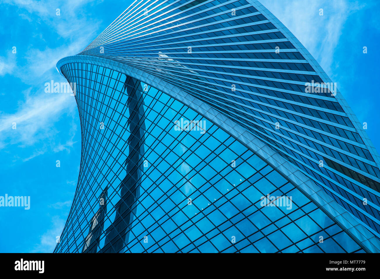 Augmented reality for busines advanced concept. glass skyscraper ,glass ...