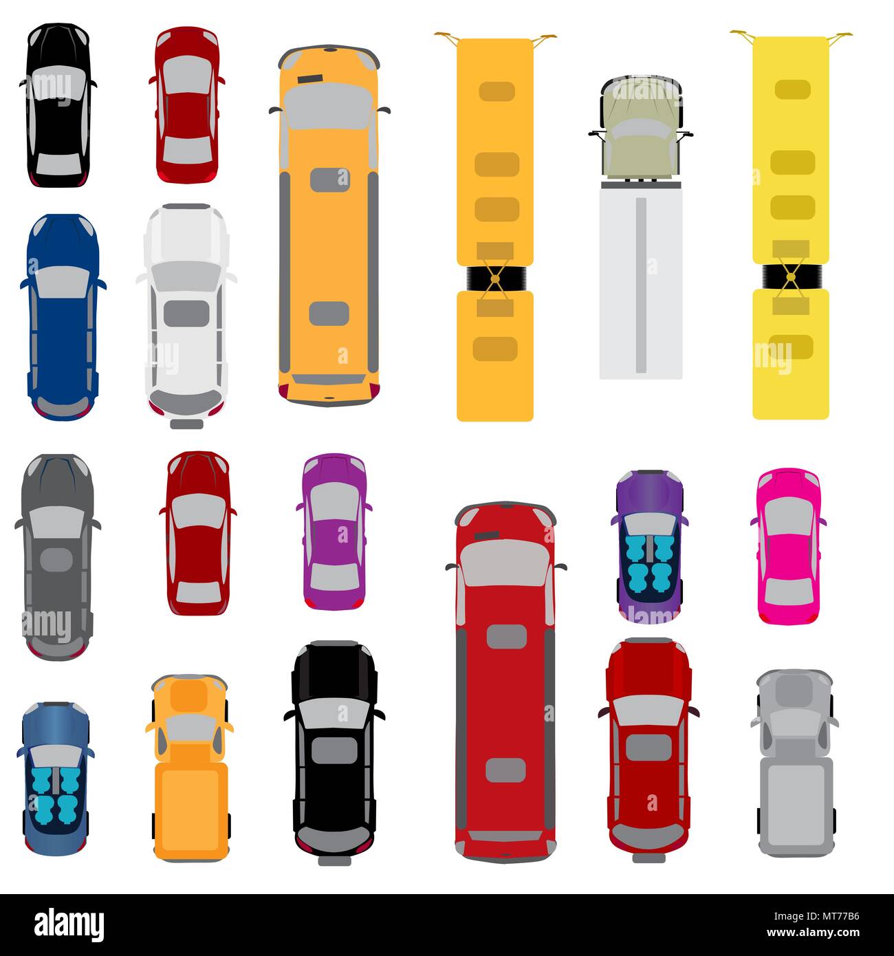 Convertible car above Stock Vector Images - Alamy