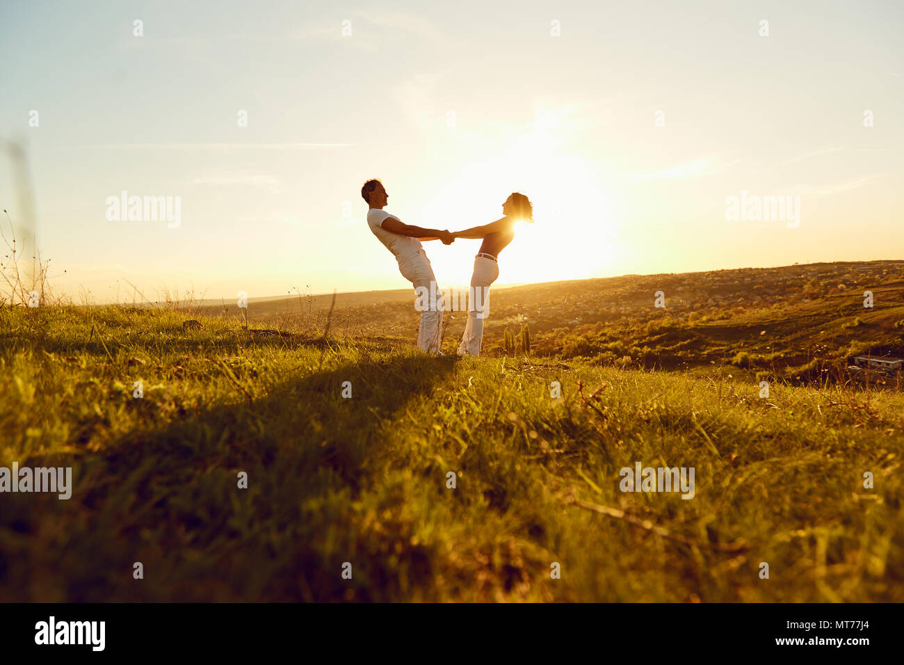 Happy sunset hi-res stock photography and images - Alamy