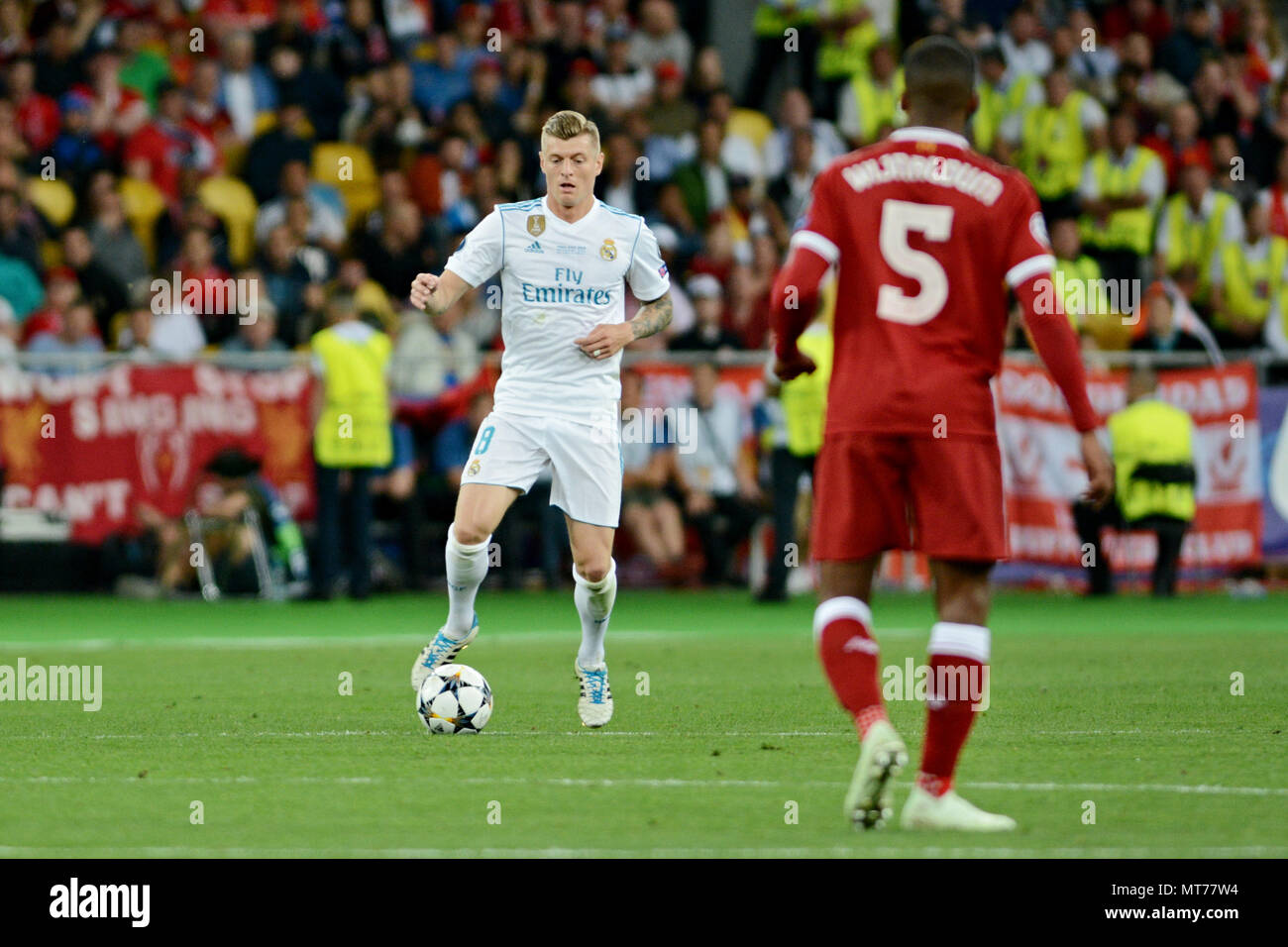 Kyiv, Ukraine. 26th May, 2018. FC Liverpool player Georginio Wijnaldum ...
