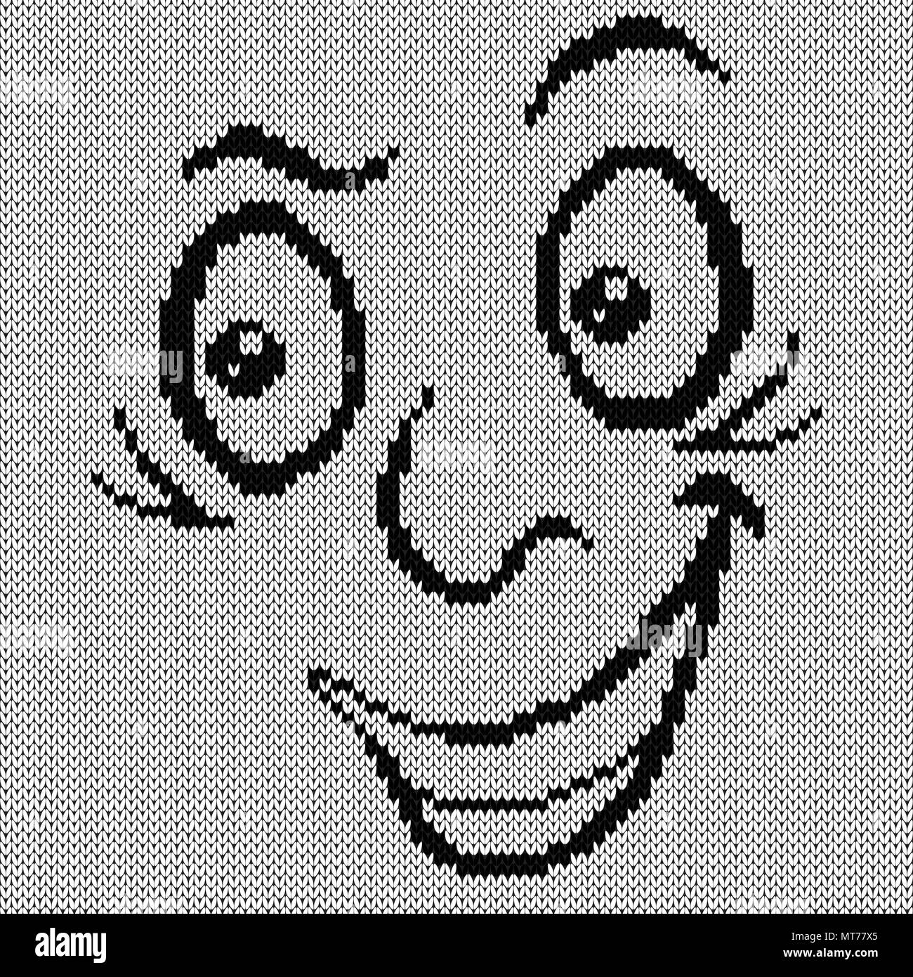 Knitting brow Stock Vector Images - Alamy