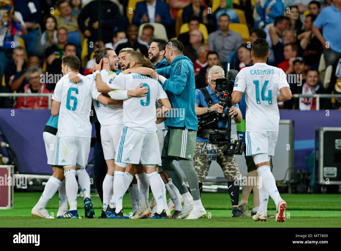 Liverpool Celebrate The Winning Goal High Resolution Stock Photography ...