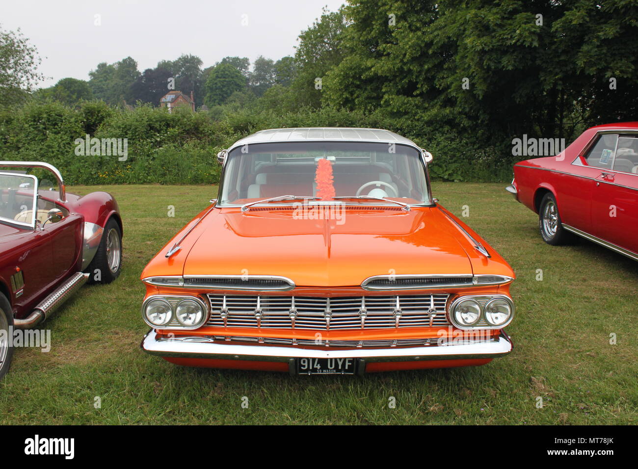 Chevrolet in sun burst orange Stock Photo - Alamy