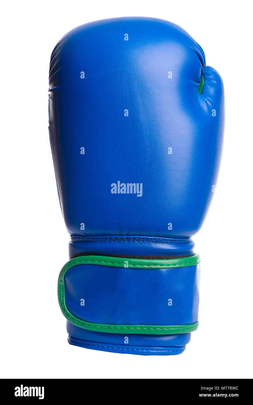 one black boxing mitts on a white background Stock Photo - Alamy