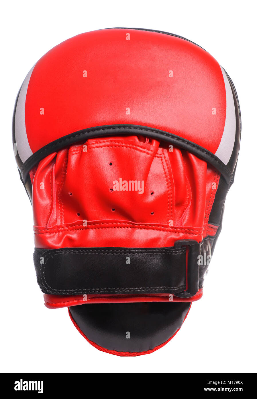 Boxing paws on a white background red Stock Photo - Alamy