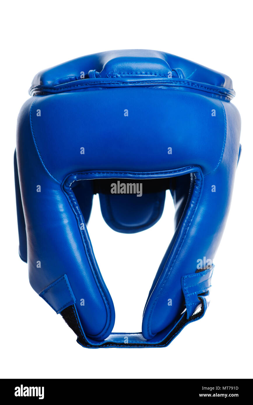 An image of a red boxing helmet on a white background Stock Photo - Alamy