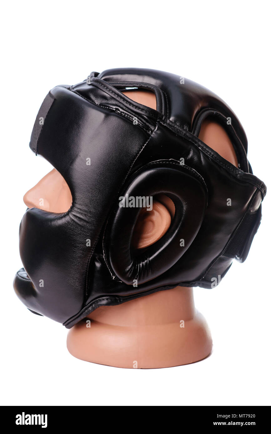 An image of a boxing helmet on a white background Stock Photo - Alamy