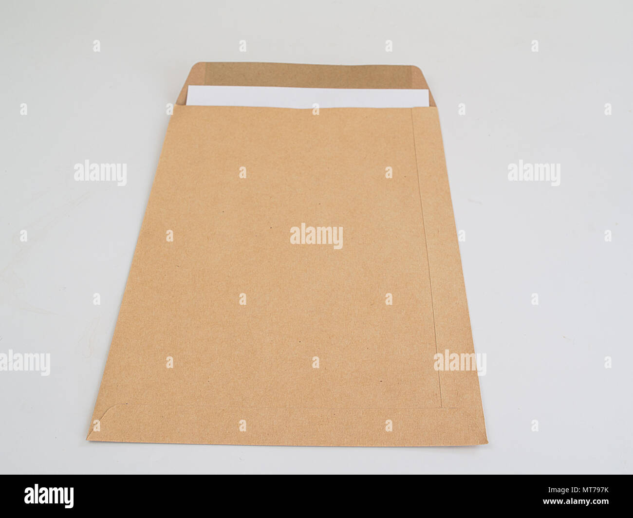 Open brown envelope old hi-res stock photography and images - Alamy