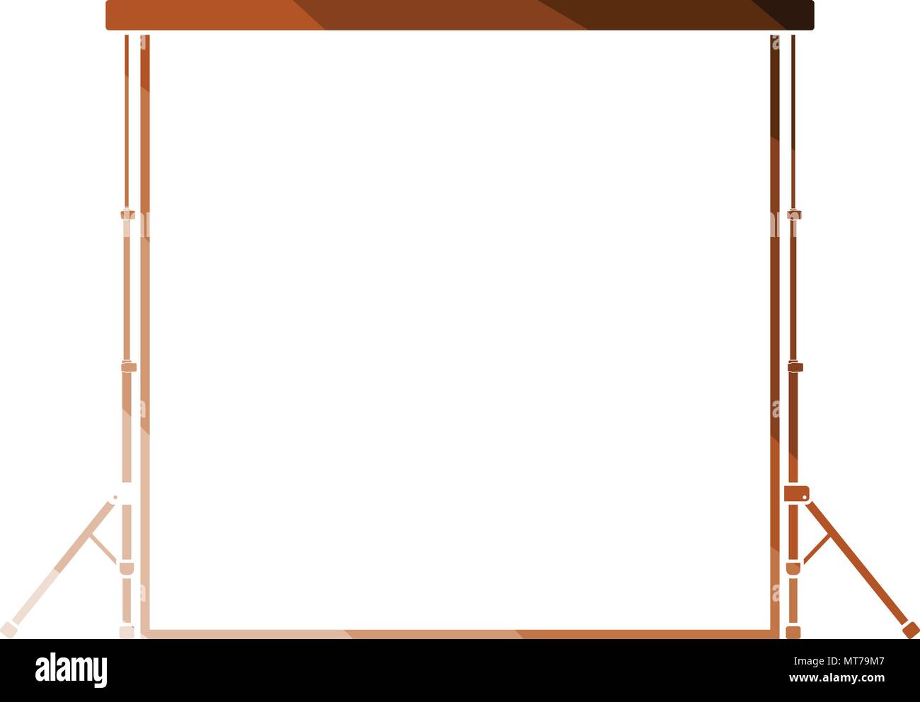 Icon of studio photo background. Flat color design. Vector illustration ...