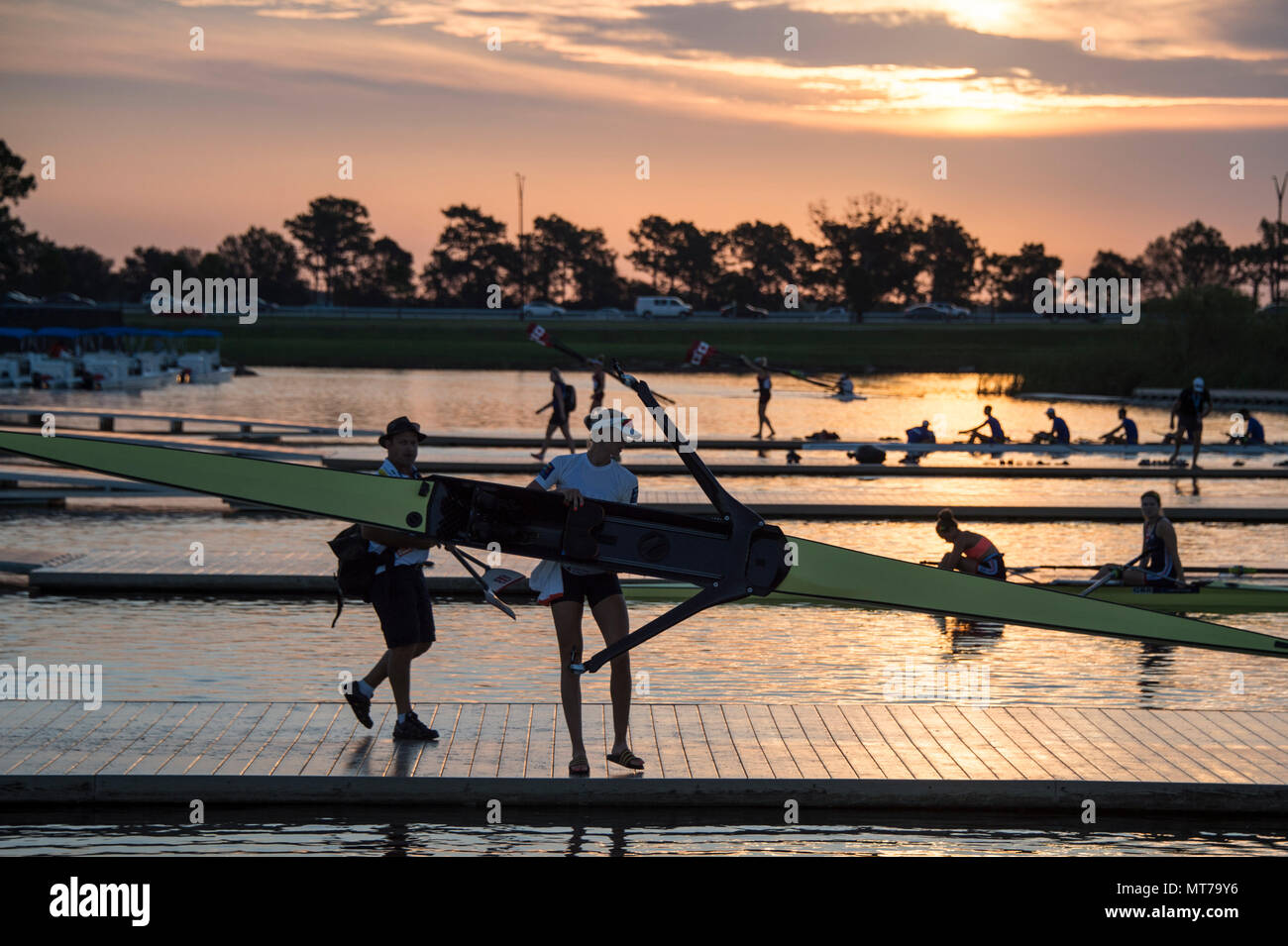 Sarasota. Florida USA. GBR W1X. Victoria THORNLEY and Coach, Paul REEDY ...