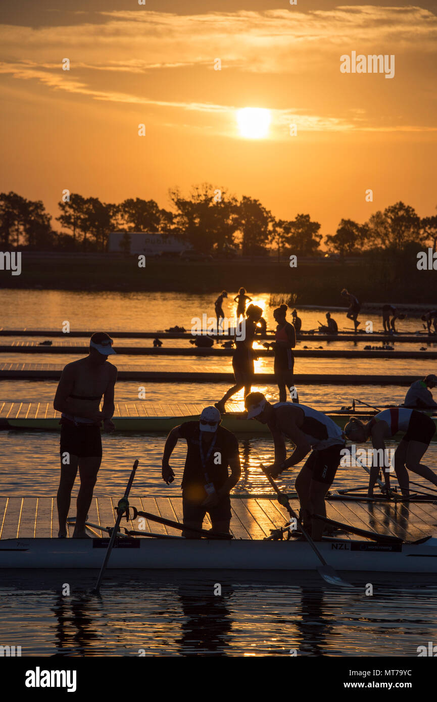 Sarasota. Florida USA. General View Boat Par Area, Sunrise. World ...