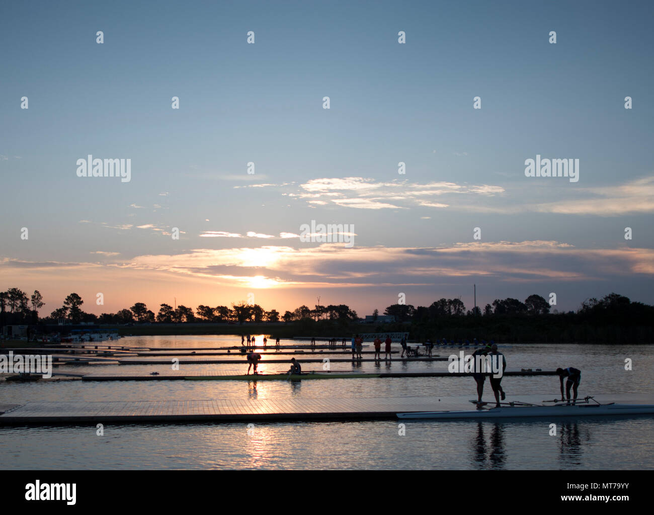 Sarasota. Florida USA. General View Boat Park Area, Sunrise. World ...