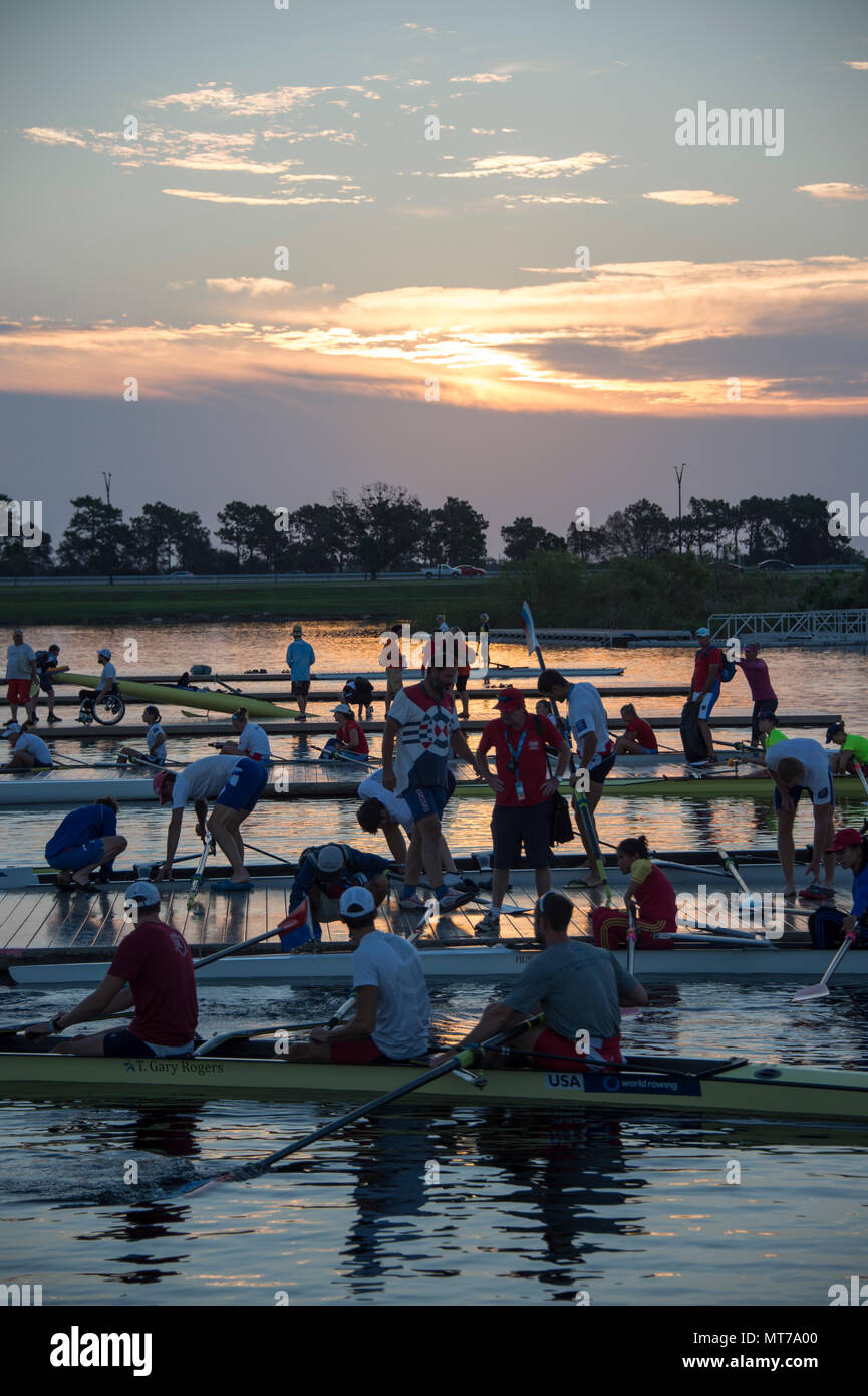 Sarasota. Florida USA. General View Boat Par Area, Sunrise. World ...