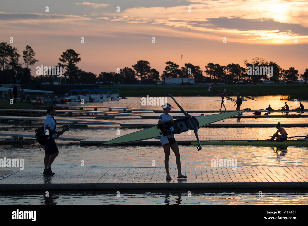 Sarasota. Florida USA. GBR W1X. Victoria THORNLEY and Coach, Paul REEDY ...