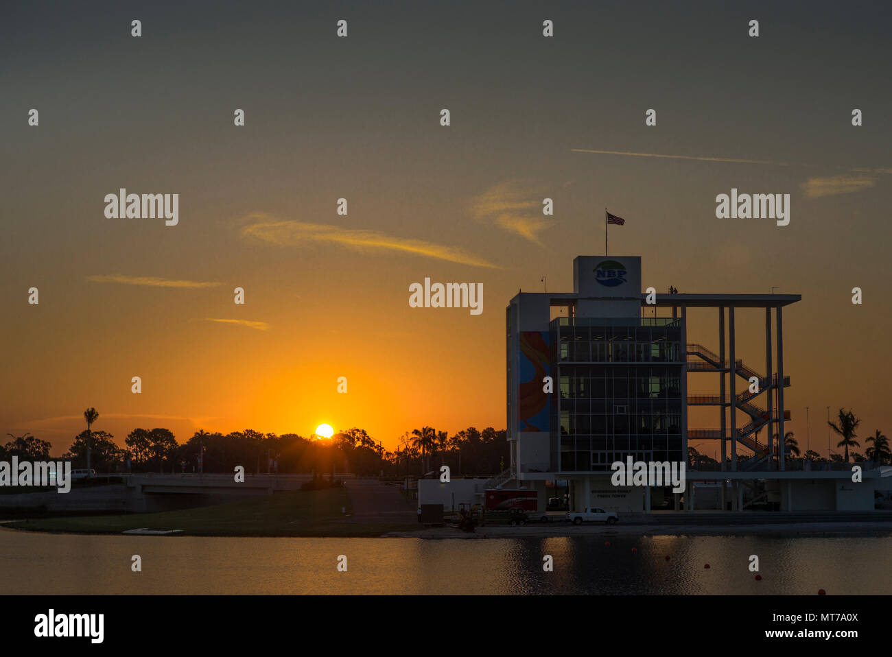 Sarasota. Florida USA. Sunrise Finish Tower. 2017 FISA World Rowing ...