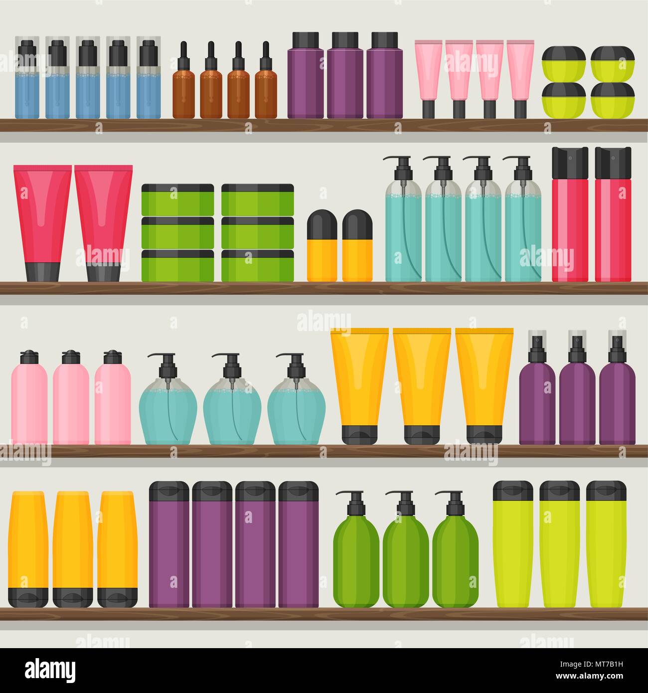 Woman package shelf Stock Vector Images - Alamy