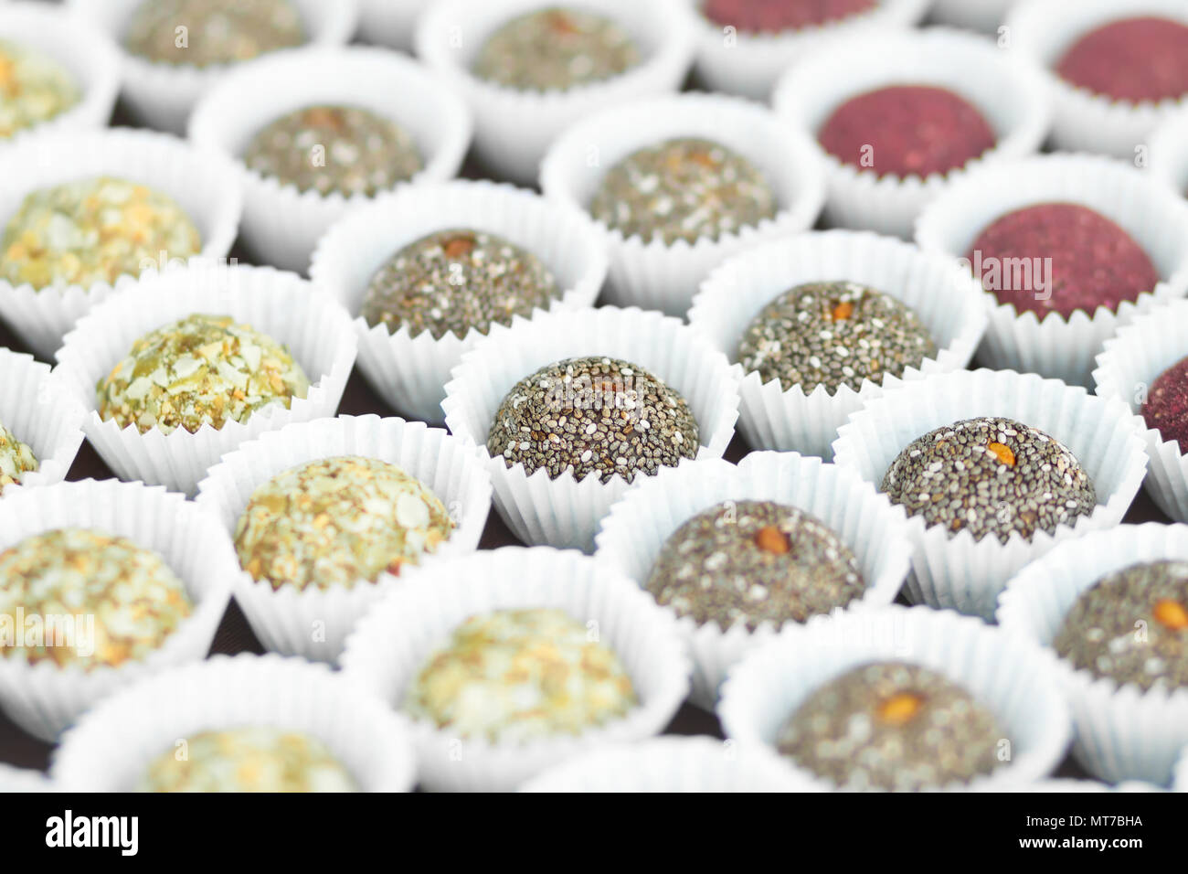 Organic natural sweets. Healthy sugar-free vegan candies Stock Photo ...