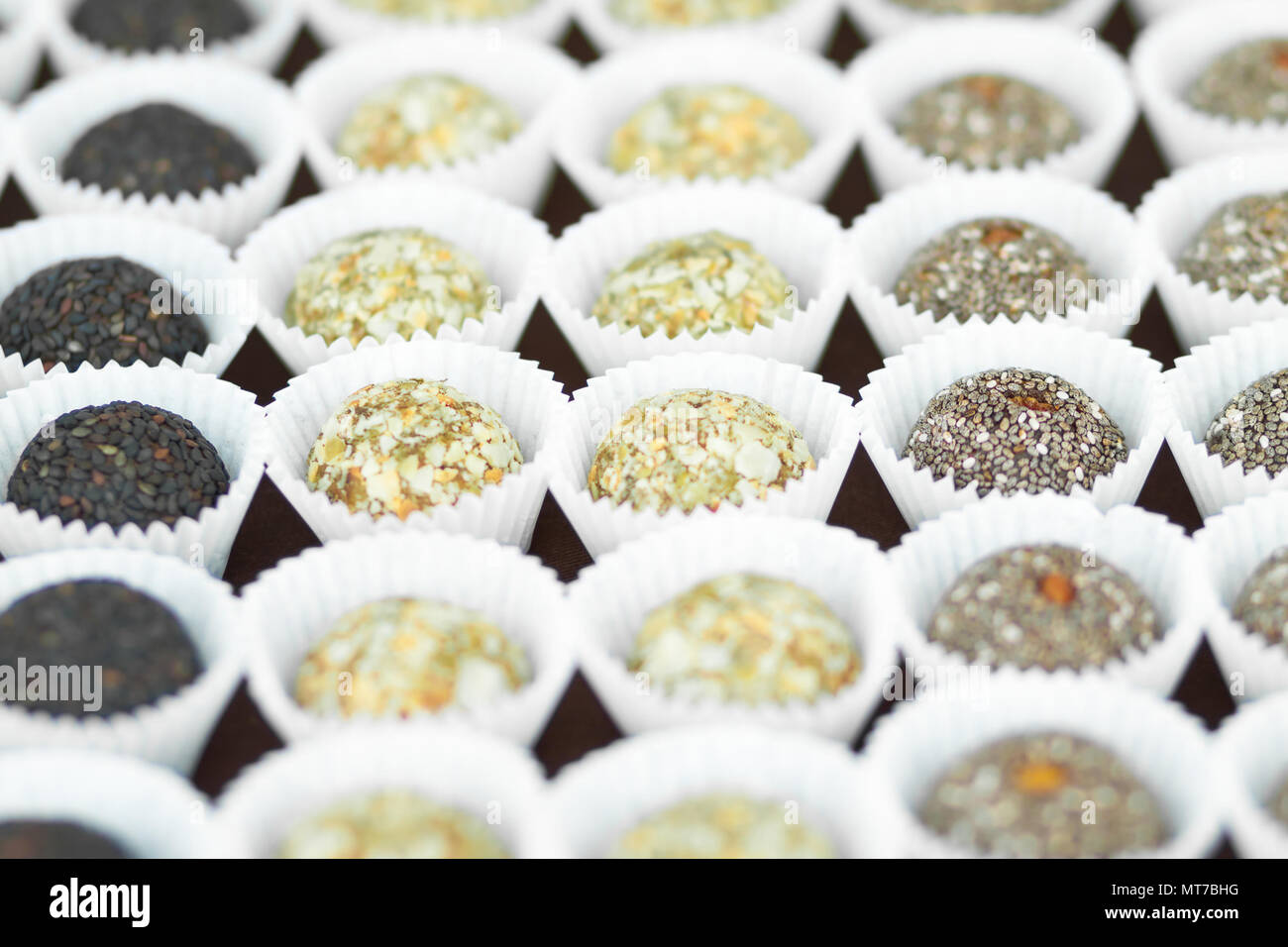 Organic natural sweets. Healthy sugar-free vegan candies Stock Photo ...