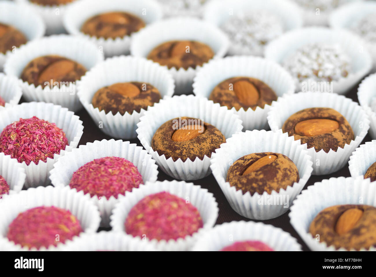 Organic natural sweets. Healthy sugar-free vegan candies Stock Photo ...