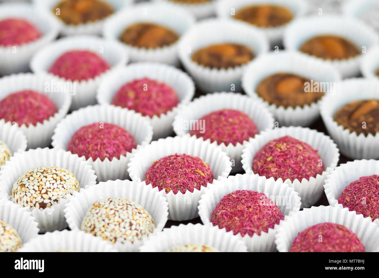 Organic natural sweets. Healthy sugar-free vegan candies Stock Photo ...