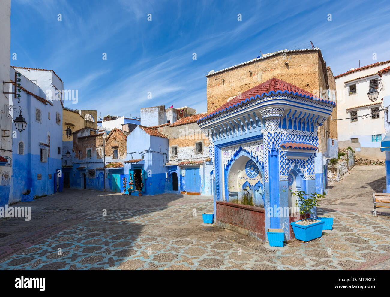 Blue white town chefchaouen in hi-res stock photography and images - Alamy