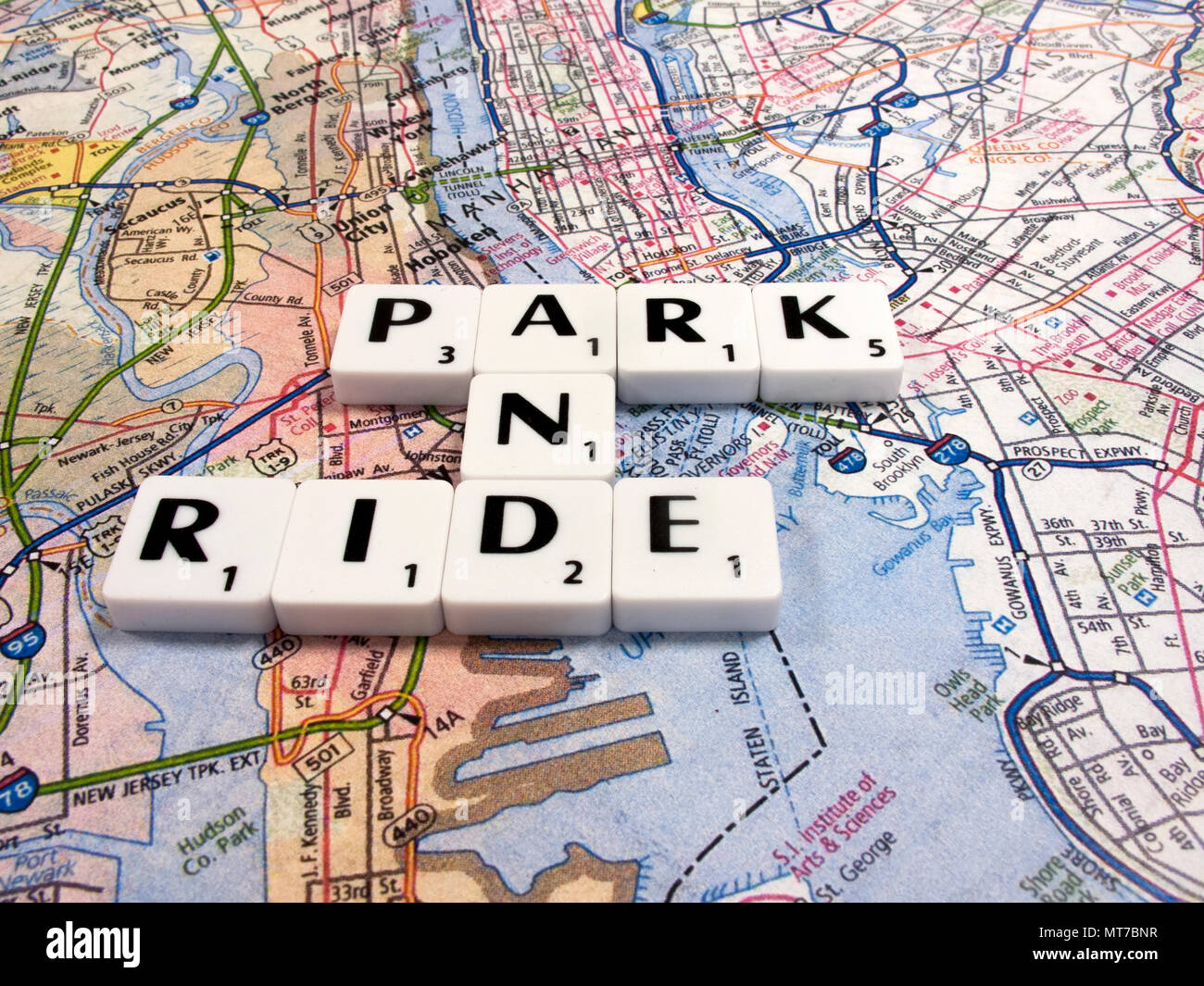 car park and ride scheme with public transport connections designed to ...