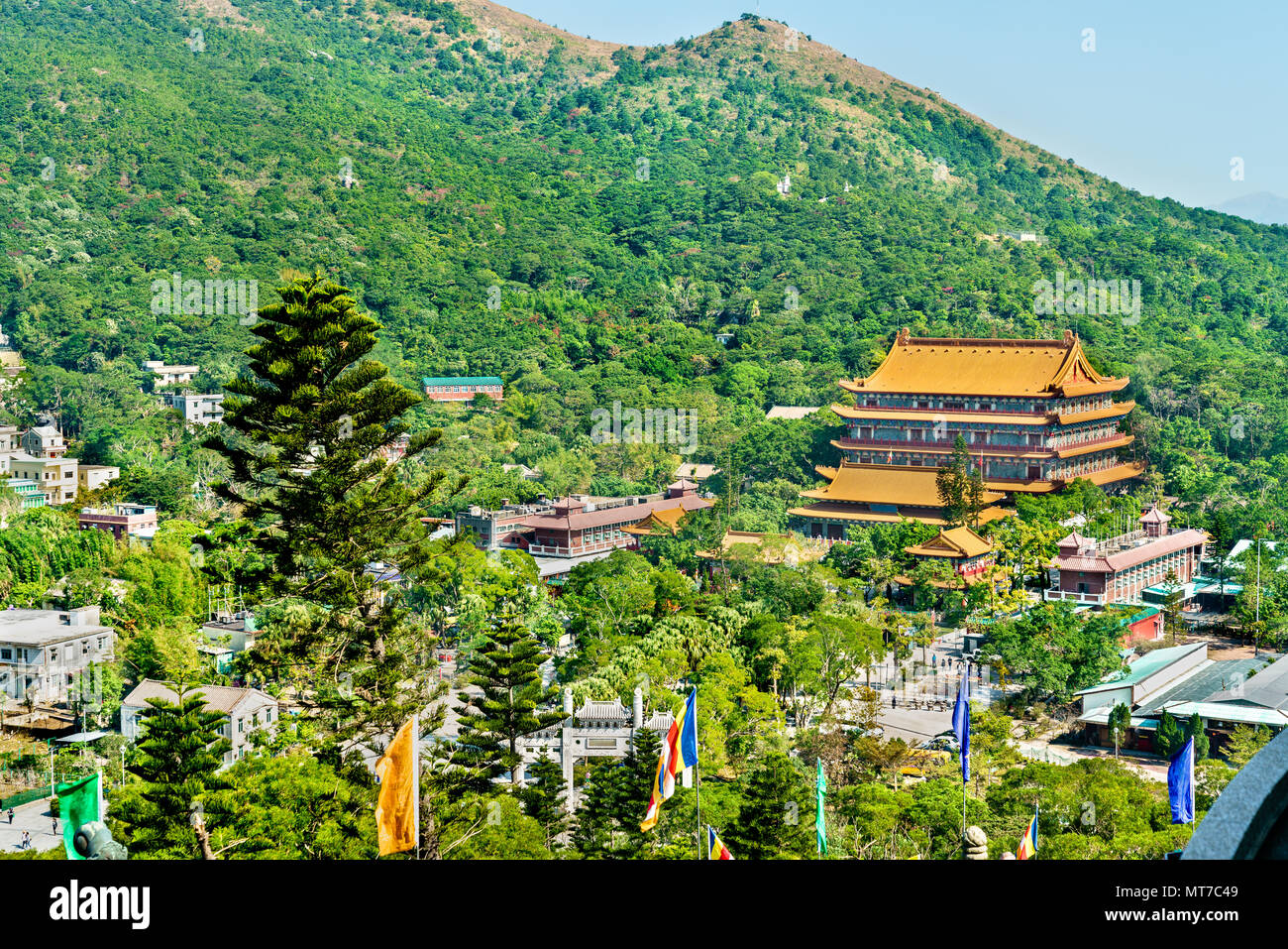 Po Lin Monastery located on Ngong Ping Plateau, on Lantau Island, Hong ...