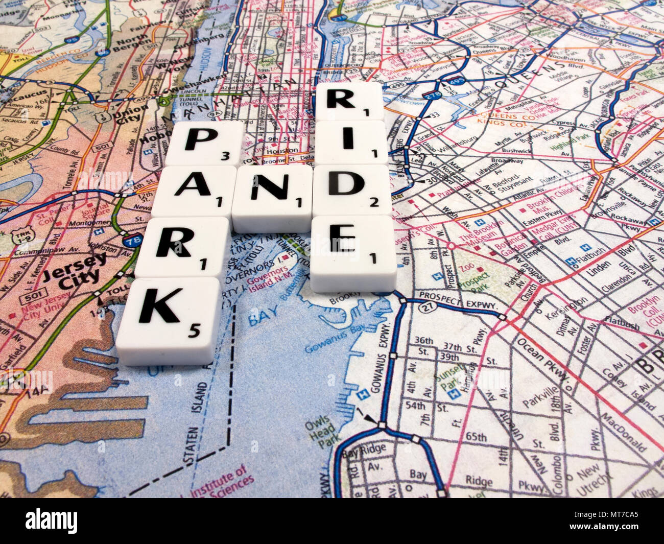 car park and ride scheme with public transport connections designed to ...