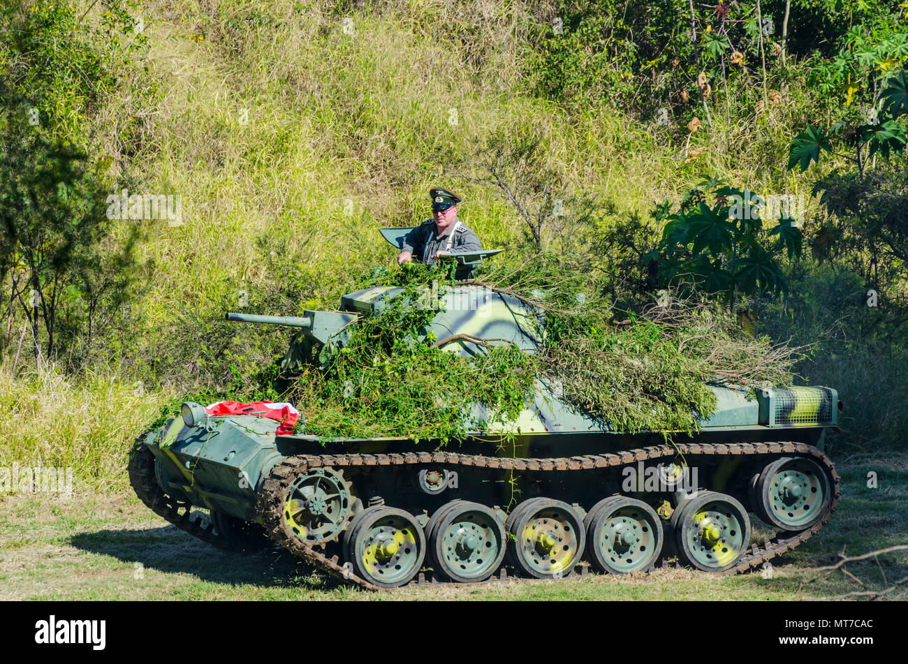 Emu Gully 2012, Re-enactment, Queensland, Australia Stock Photo - Alamy