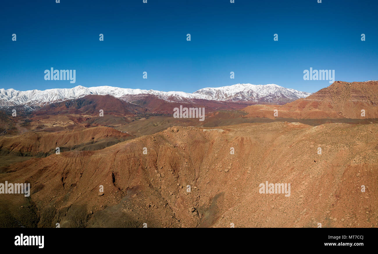 Aerial panorama of Atlas Mountains Stock Photo - Alamy