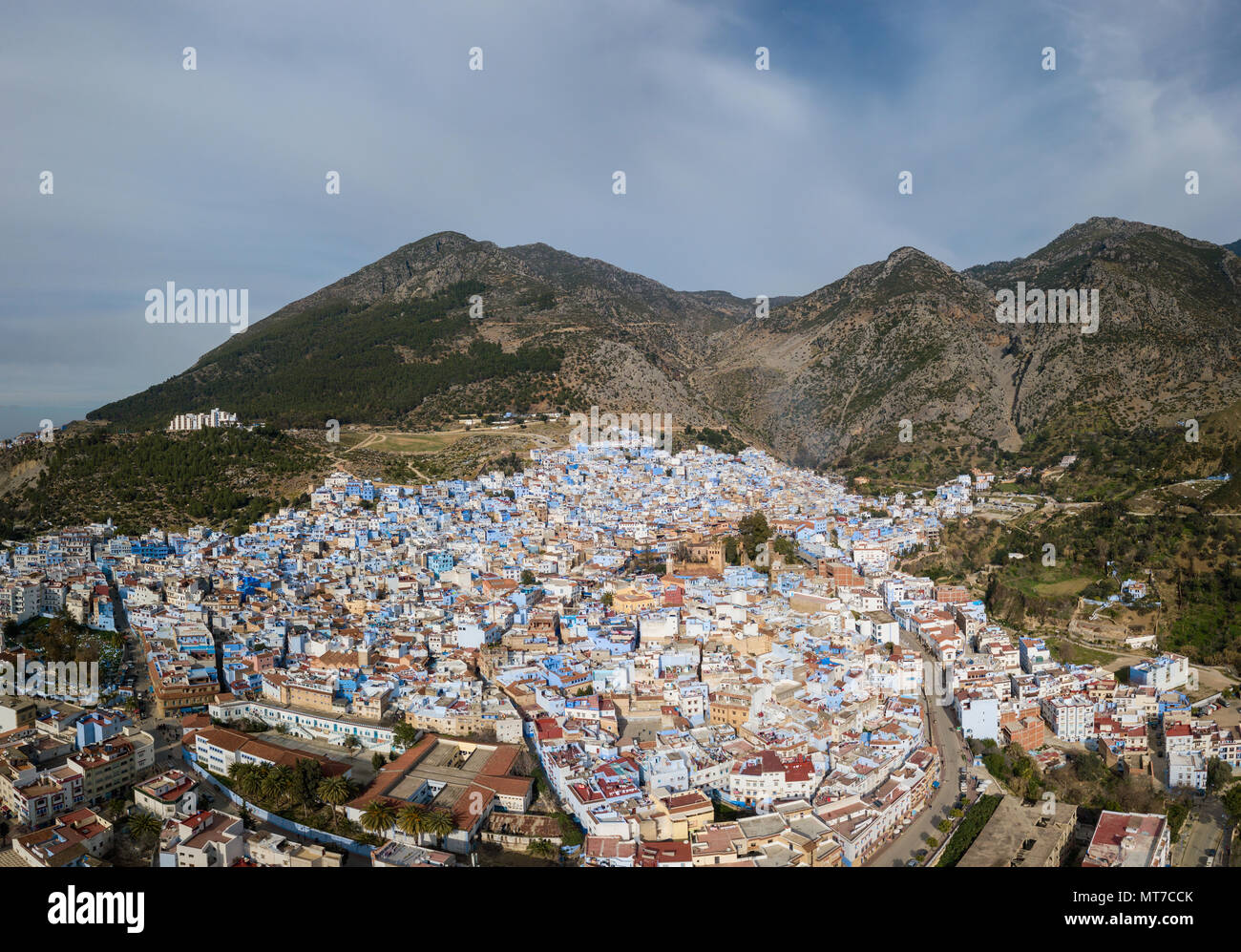 Chefchaouen view blue hi-res stock photography and images - Alamy