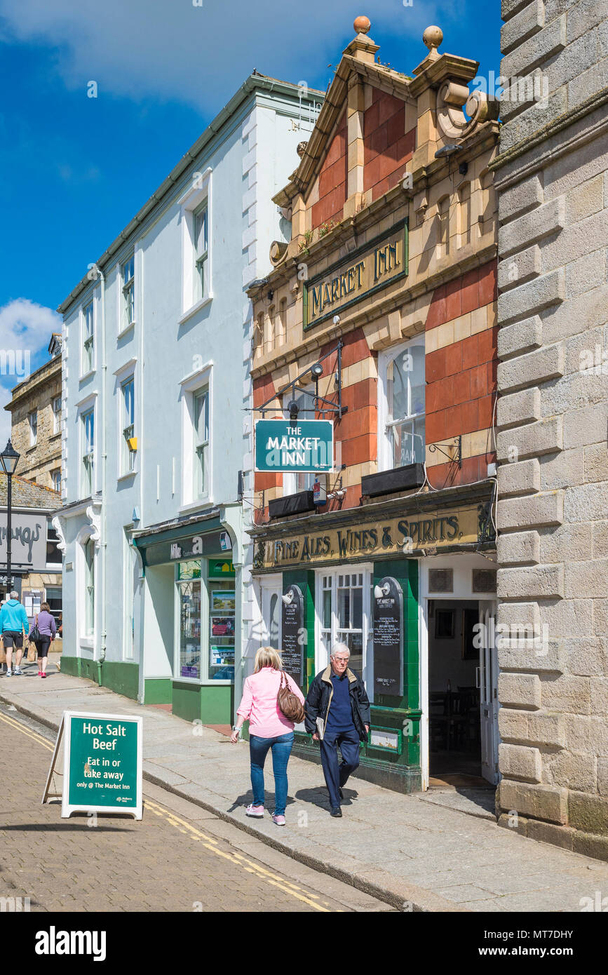 A street scene in truro in Cornwall Stock Photo - Alamy