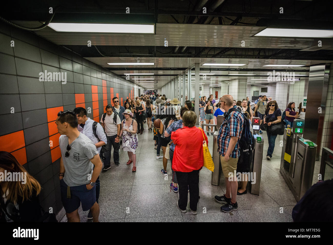 Inside a subway train hi-res stock photography and images - Alamy
