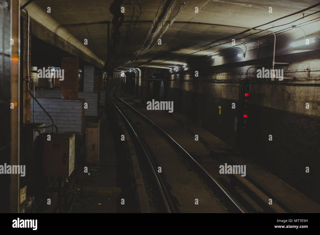 Moody tunnel lighting hi-res stock photography and images - Alamy