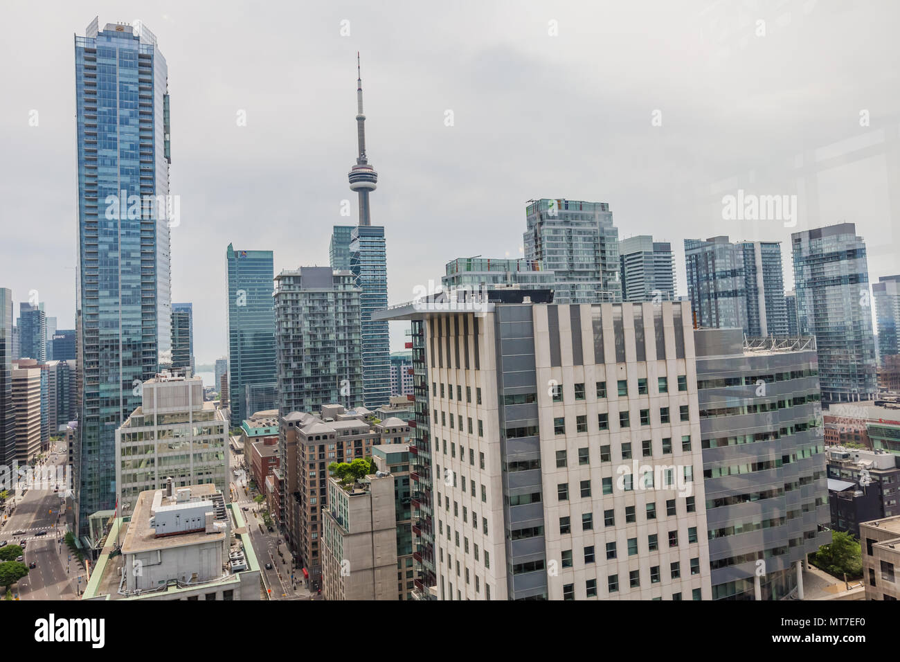 toronto downtown buildings view from top of another building Stock ...