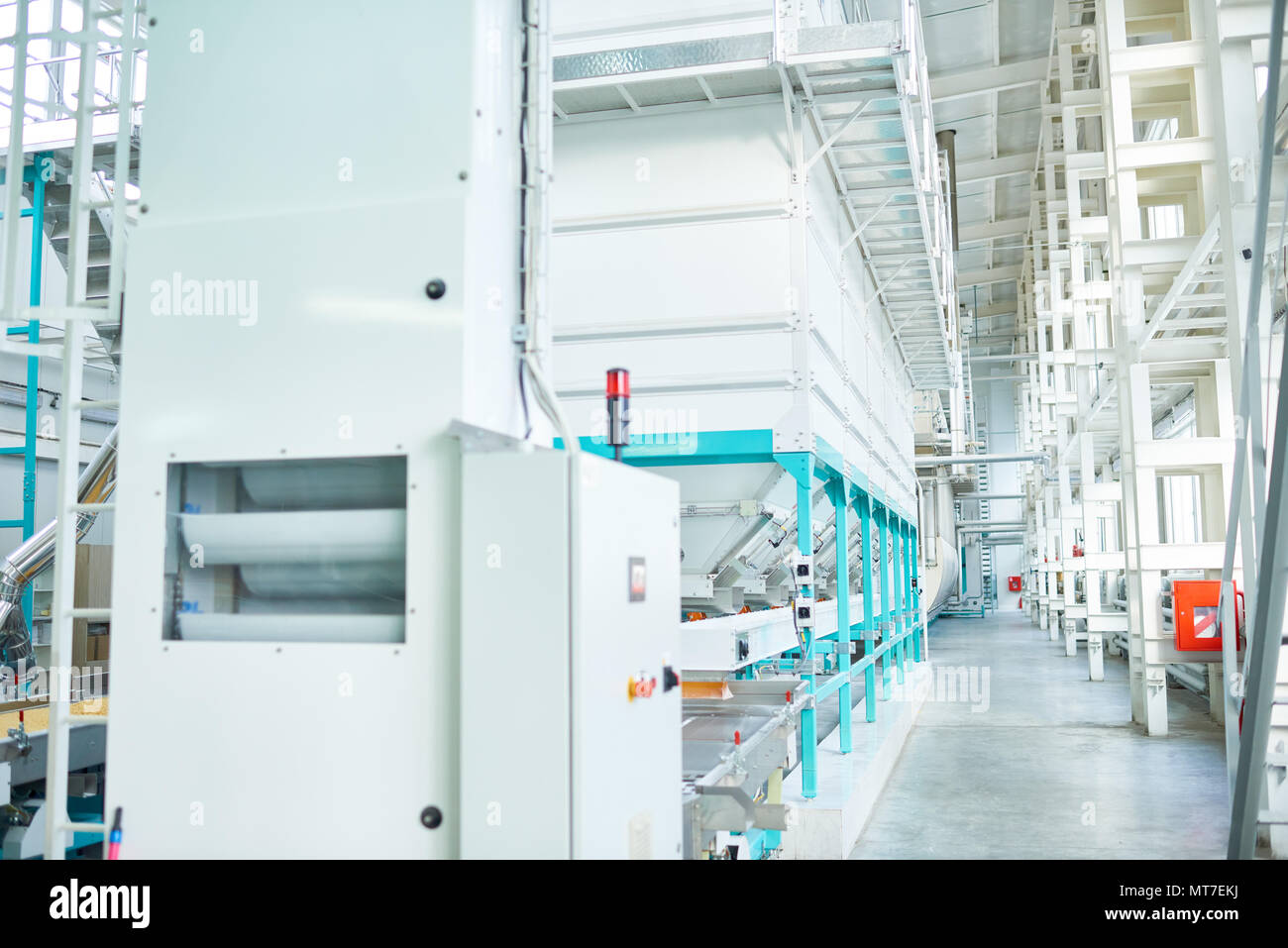 Clean Modern Hall of Factory Stock Photo - Alamy