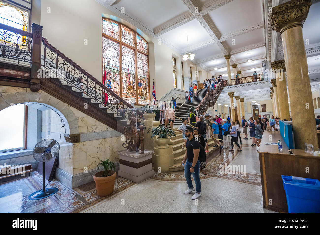 old toronto city hall interior with people Stock Photo - Alamy