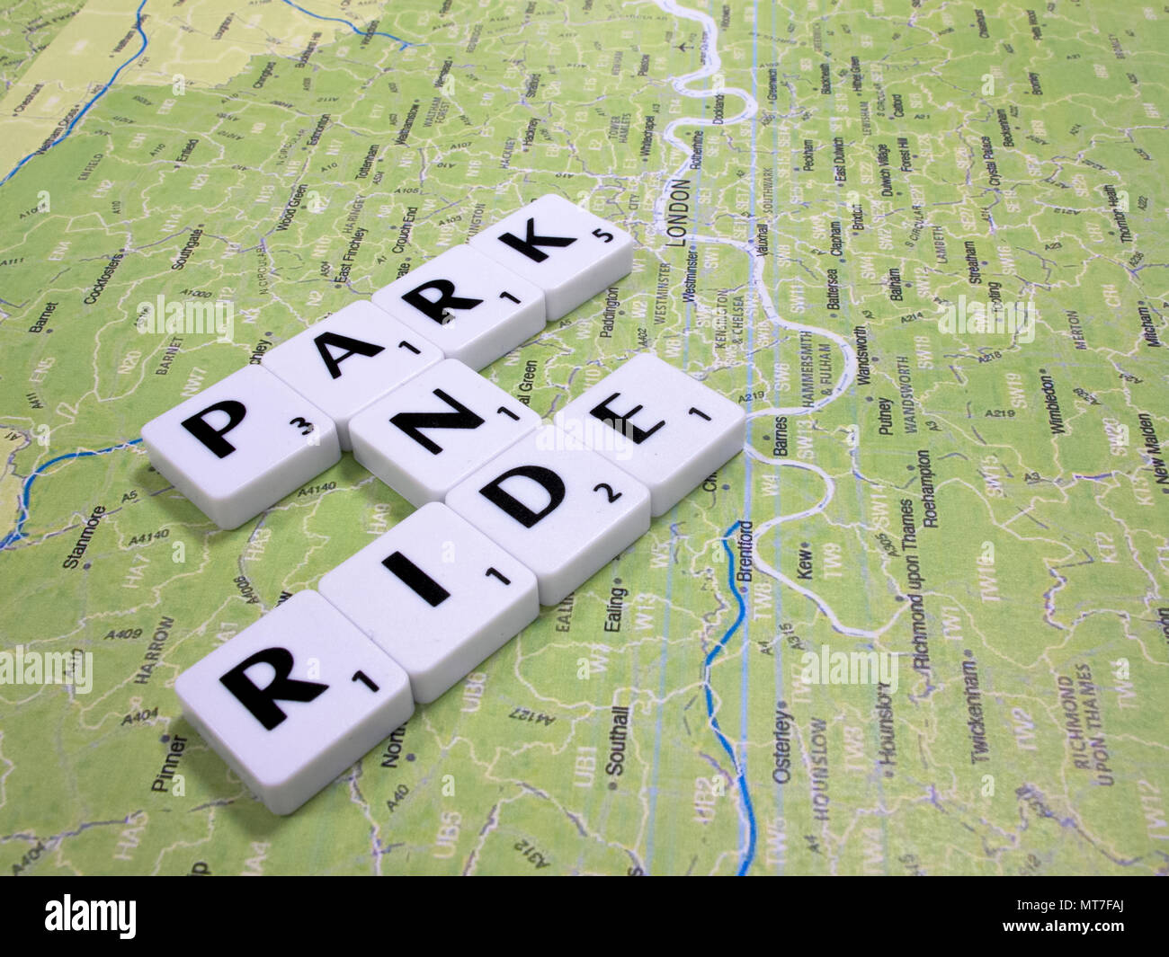 car park and ride scheme with public transport connections designed to ...