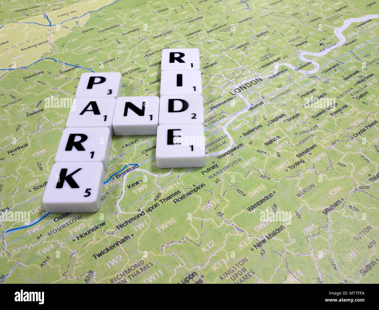 car park and ride scheme with public transport connections designed to ...