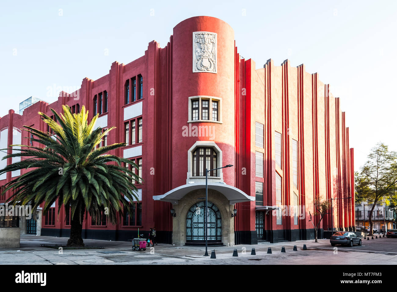 Fronton Mexico Building, Plaza de la Republica, CDMX, Mexico City Stock ...