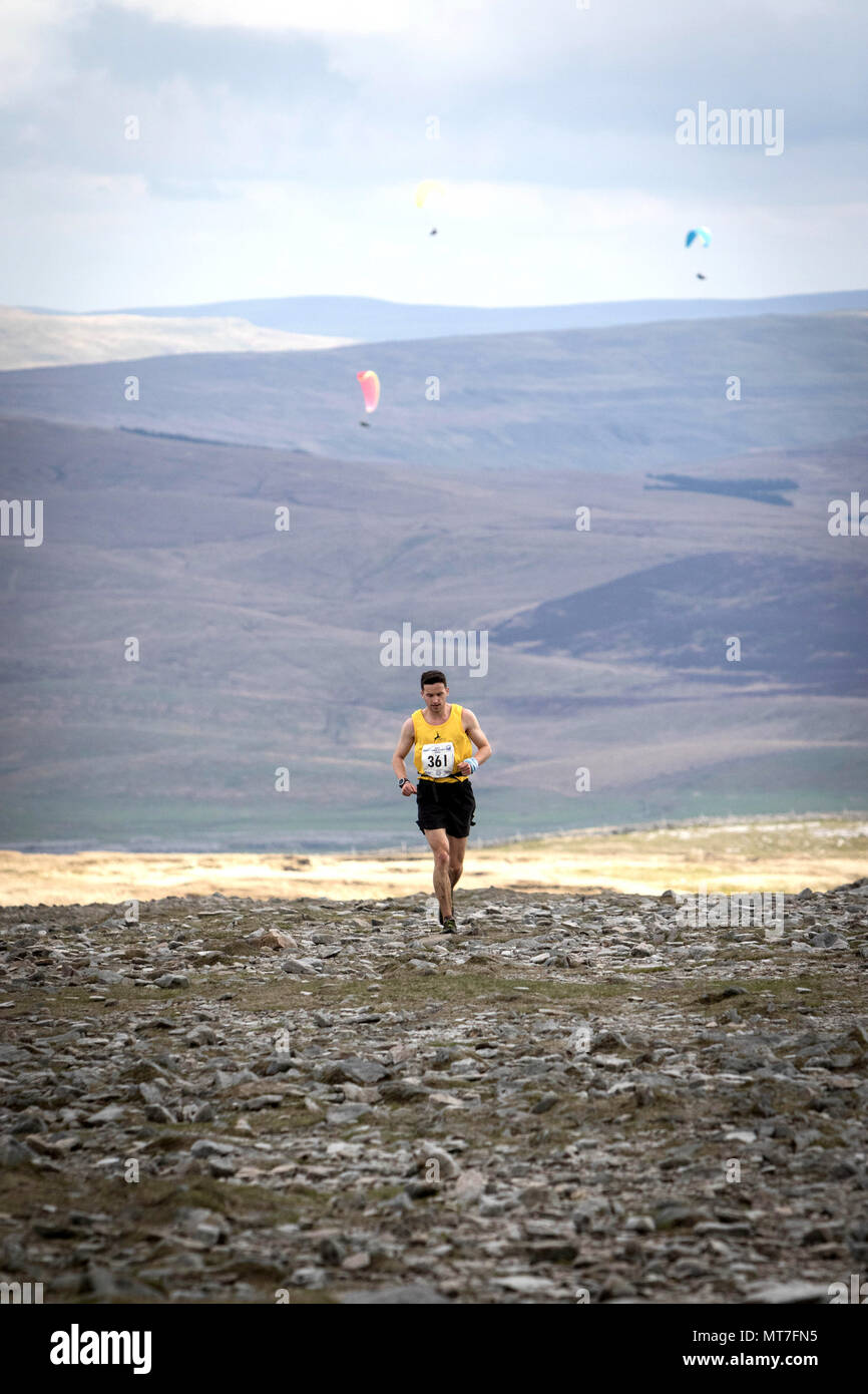 Daniel Connolly hits the heights during the Three Peaks Race. Photo ...