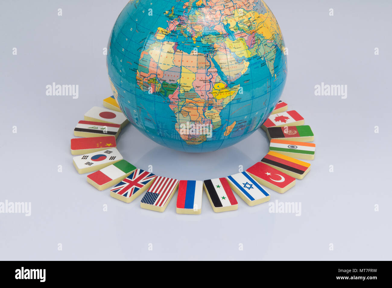 Flag globe different country hi-res stock photography and images - Alamy